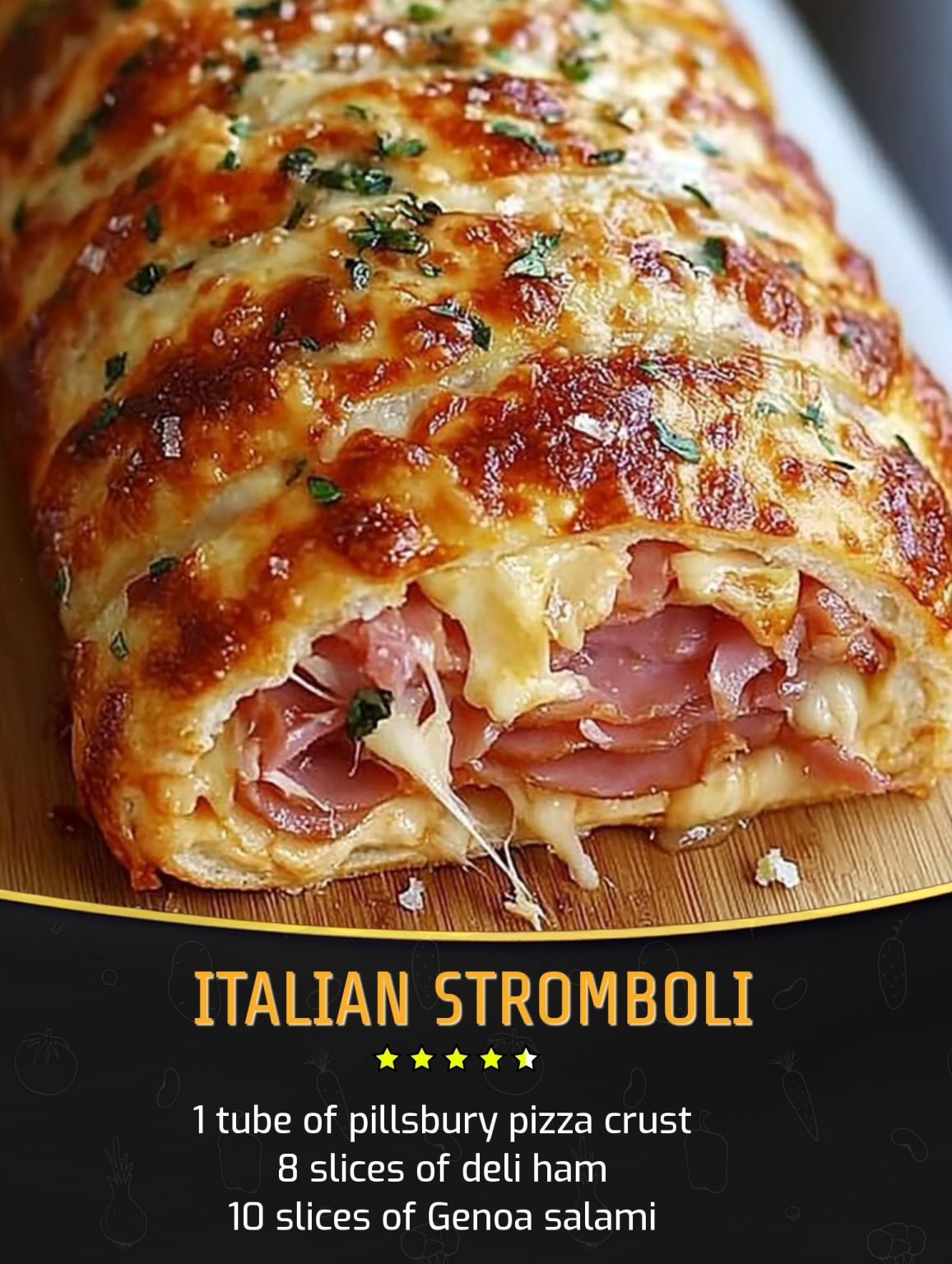 Italian Stromboli Stuffed Bread – Best Recipes