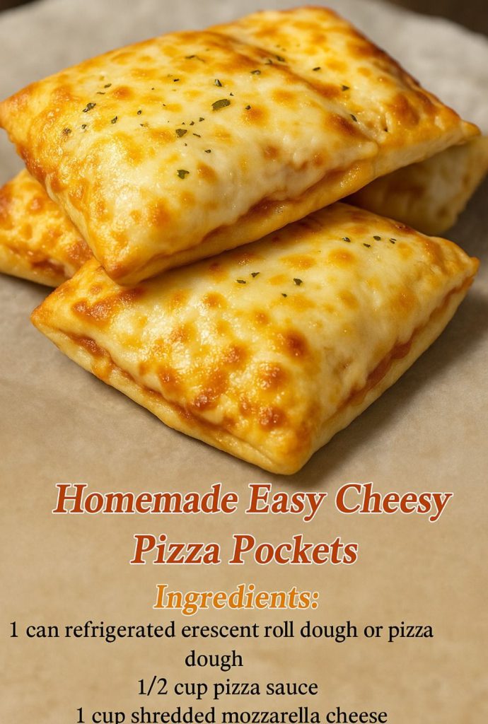 Cheesy Pizza Pockets – Best Recipes
