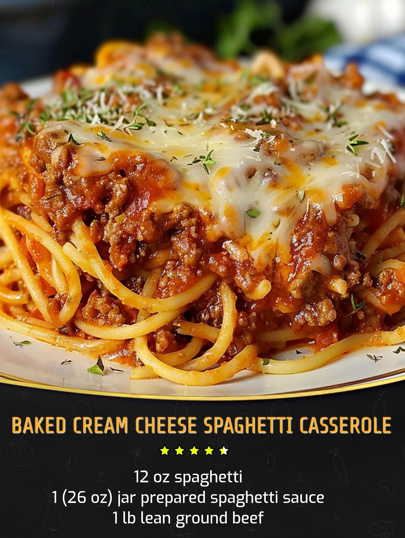 Baked Cream Cheese Spaghetti – Best Recipes