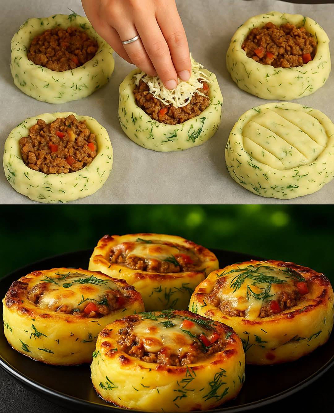 Stuffed Mashed Potato Nests Recipe – Best Recipes
