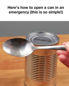 Here’s how to open a can in an emergency (this is so simple!) – Best ...